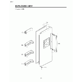 LG Door Assembly ADC30170405 Genuine OEM Part - Deals4Parts